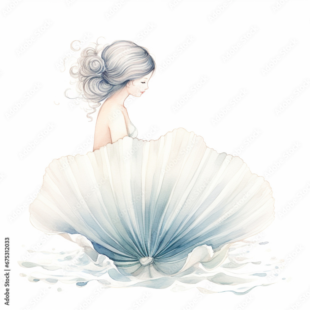 Birthday Party Invitation Set: Mermaid and Under Water Sea Theme - Cute ...