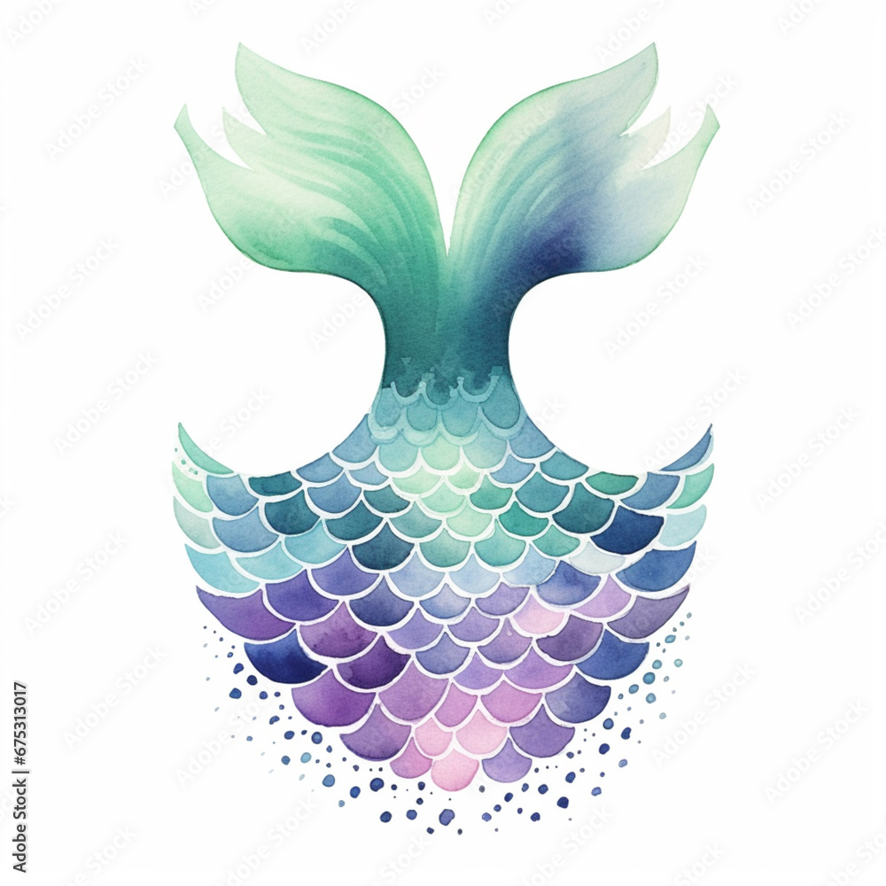 Birthday Party Invitation Set: Mermaid and Under Water Sea Theme - Cute ...