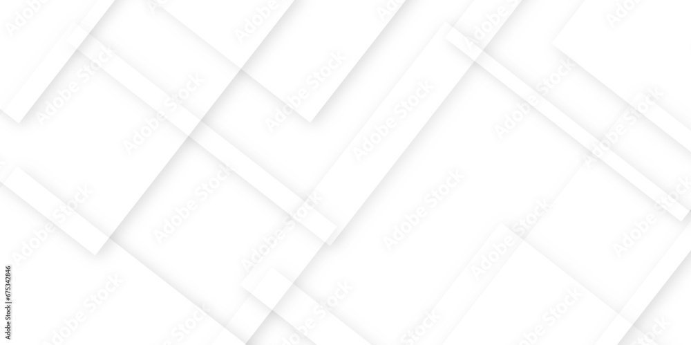 Abstract geometric white light background .Modern and creative design ...