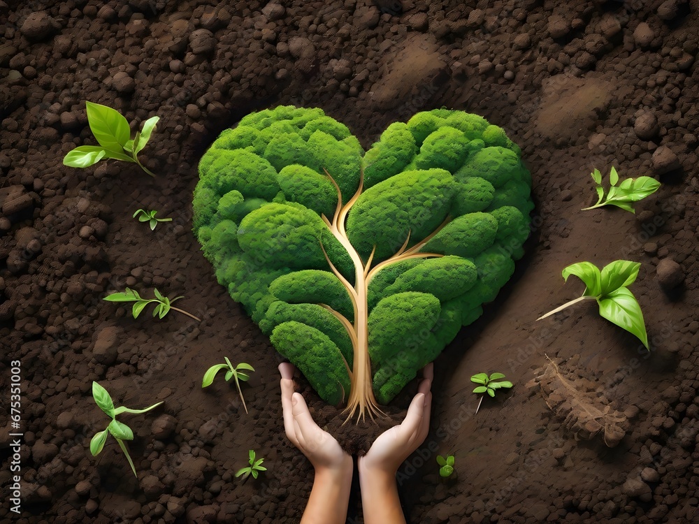 Wald Soil Day AI A vibrant, eco-friendly background showcasing lush ...