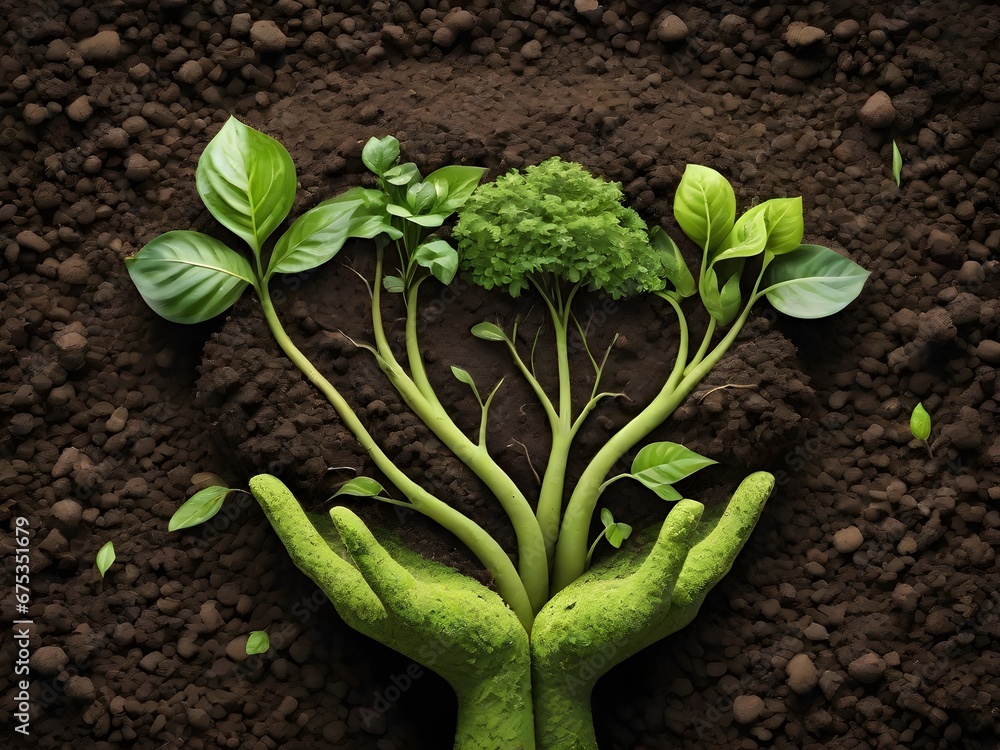 Wald Soil Day AI A vibrant, eco-friendly background showcasing lush ...