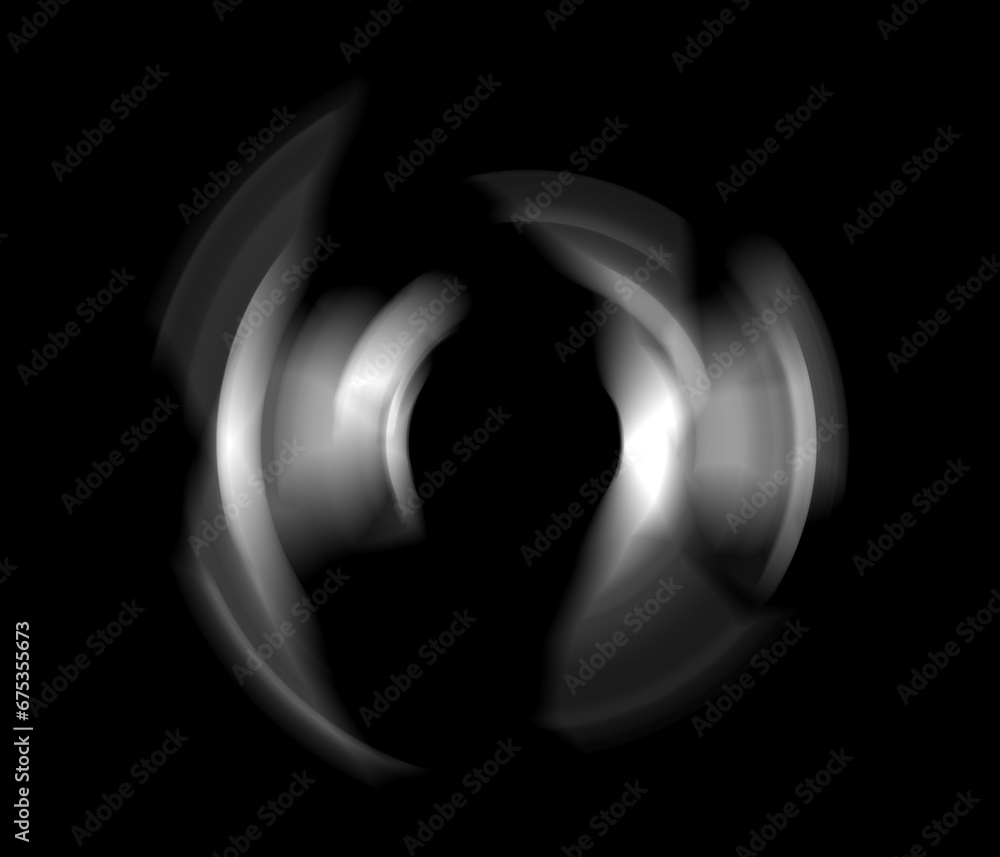 wavy grey radial pattern on black background. digital abstraction ...