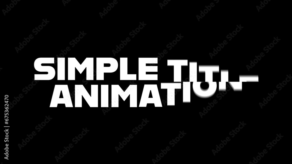 Clean and Simple Overlay Text Title Intro Stock Template | Adobe Stock