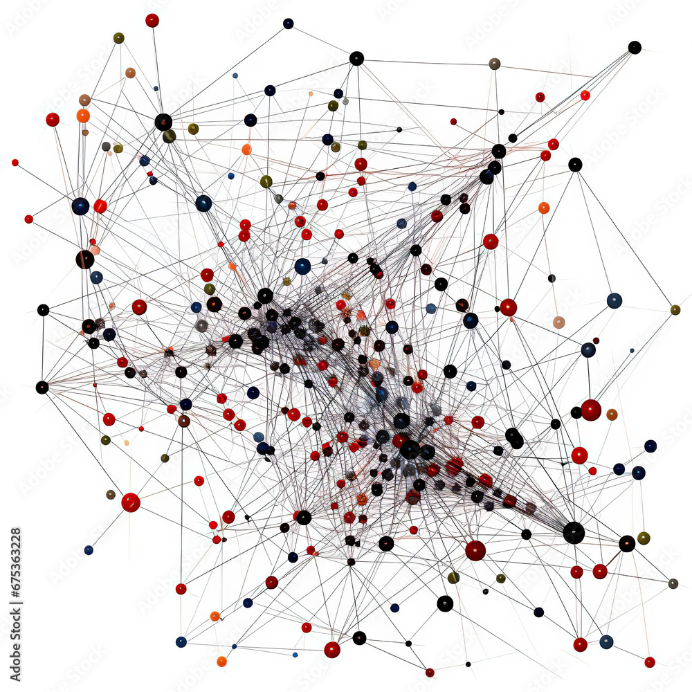 Interconnected Complexity: A Visualization of Network Nodes,abstract ...