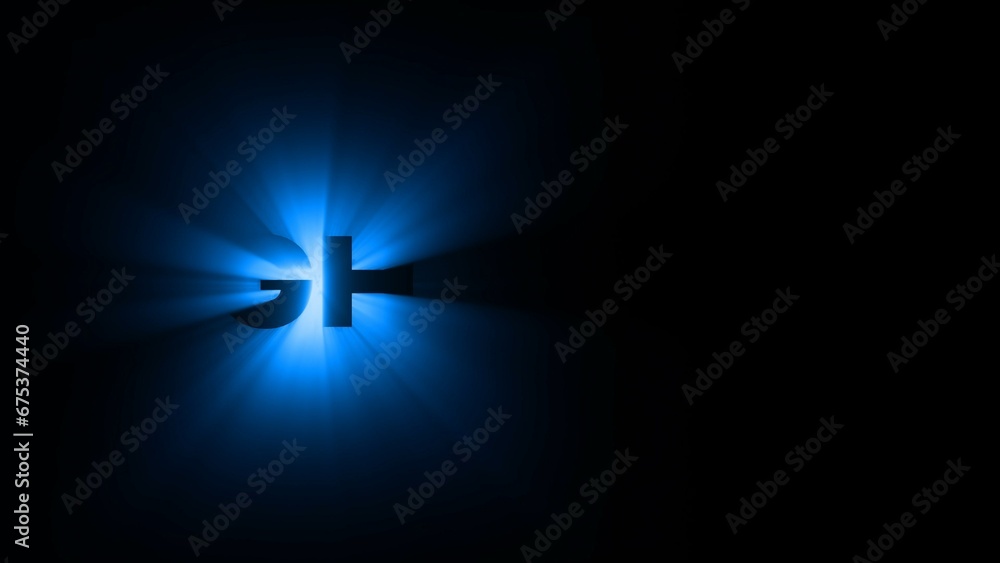 Light Rays Shining Through Text Title Intro Stock Template | Adobe Stock