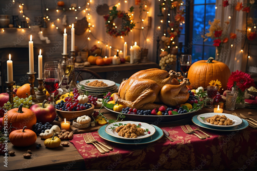 Foto de Caprichoso país de las maravillas de Acción de Gracias.magia ...