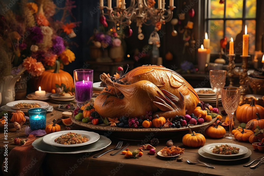 Foto de Caprichoso país de las maravillas de Acción de Gracias.magia ...