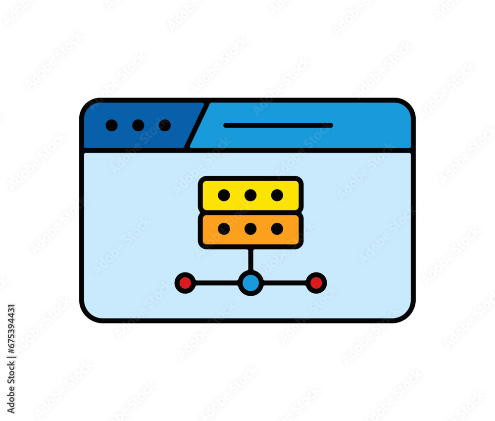 Icones pictogramme symbole Fenetre ordinateur interface dossier ranger ...