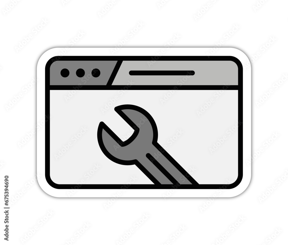 Vecteur Stock Planche pictogramme illustration fenetre interface ...