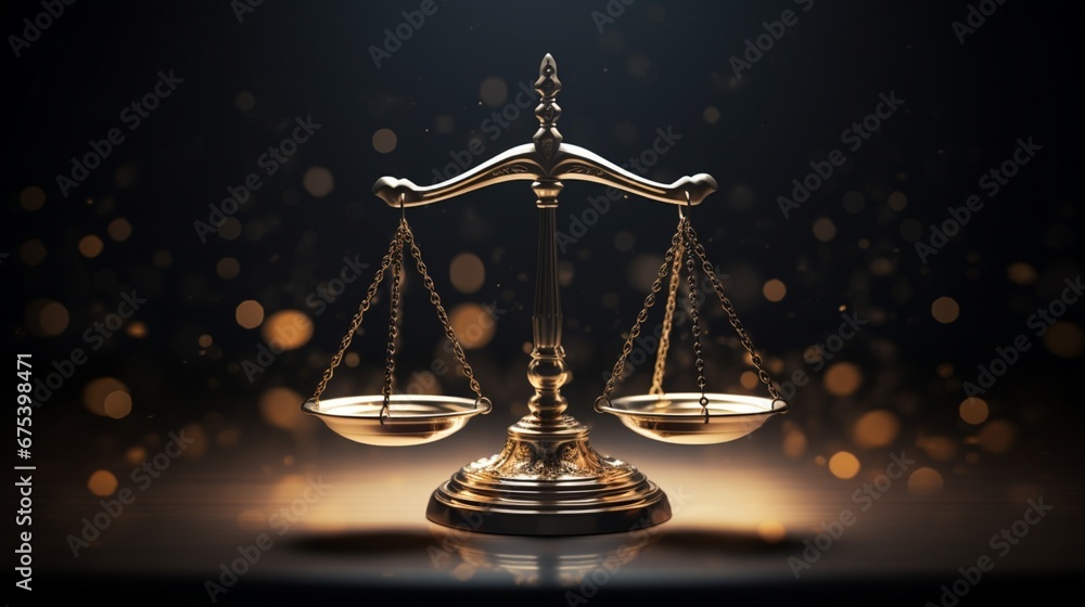 scale of justice, isolated on a transparent background, with a soft ...