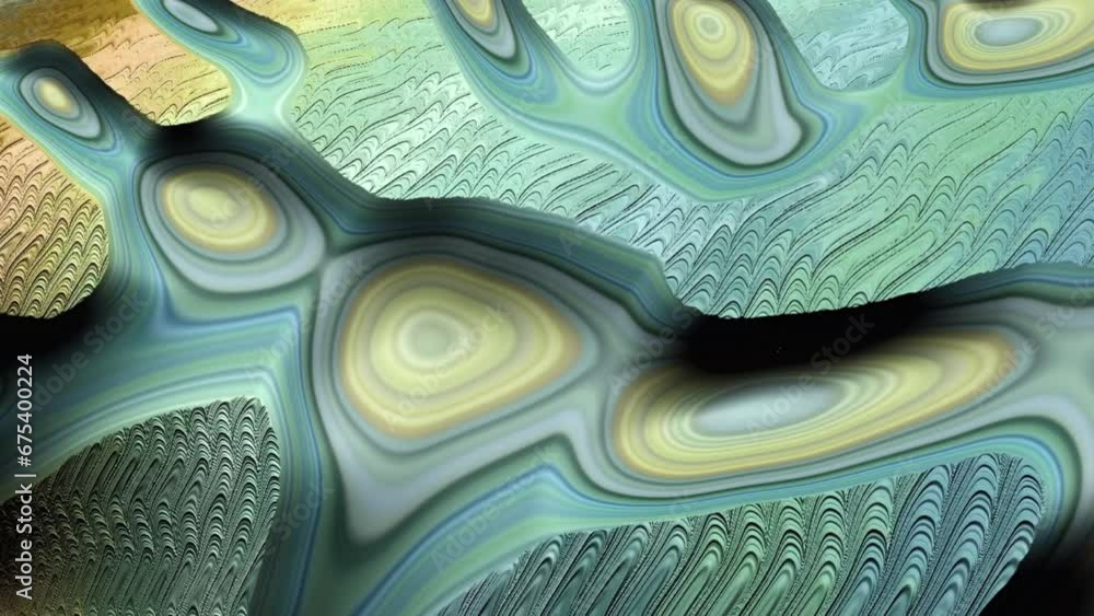 Colorful wave flowing in metal texture. Modern loop able background ...