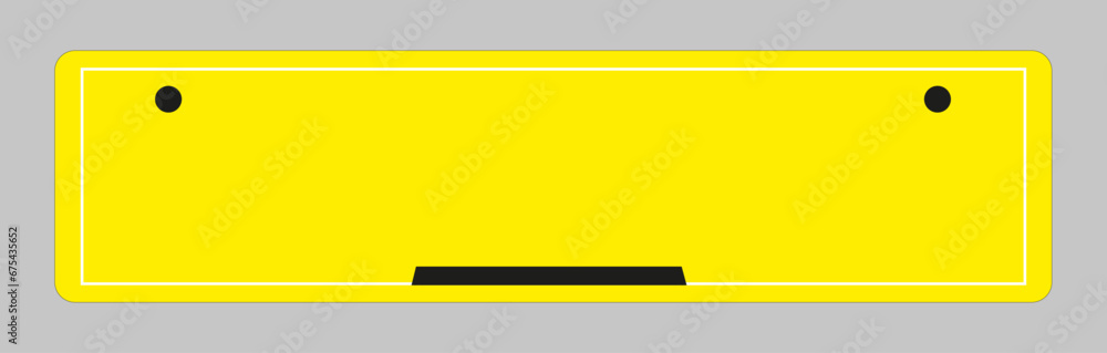 License plate of the USA Vehicle registration plates frame vector ...