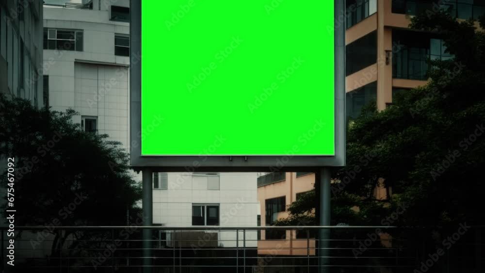 Billboard Green Screen Outdoor Panel Buildings Tilt Up. Green screen ...