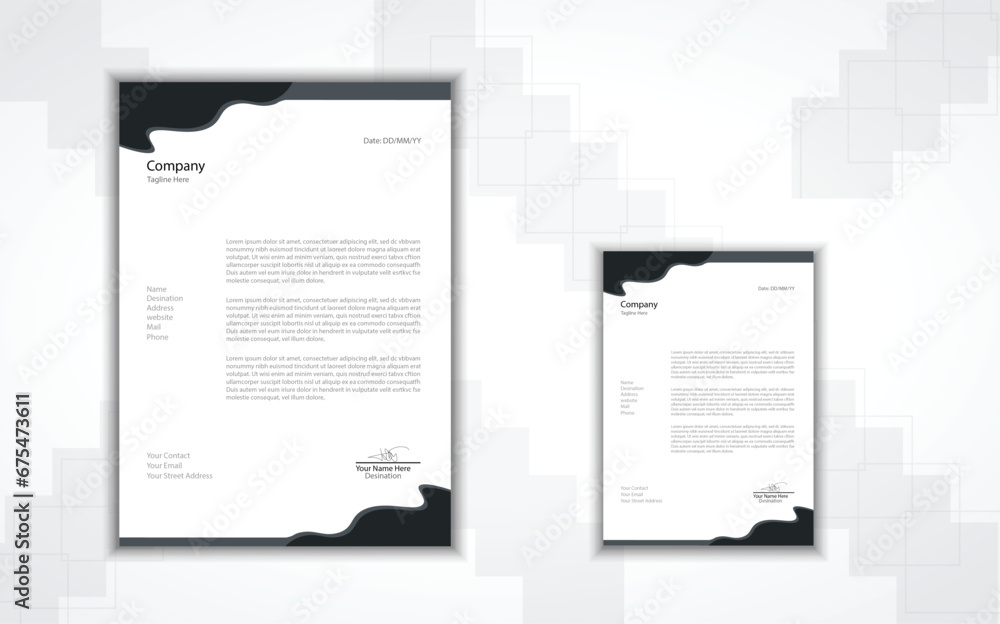 Letter Head Design, Business latter head Pad Design. abstract creative ...