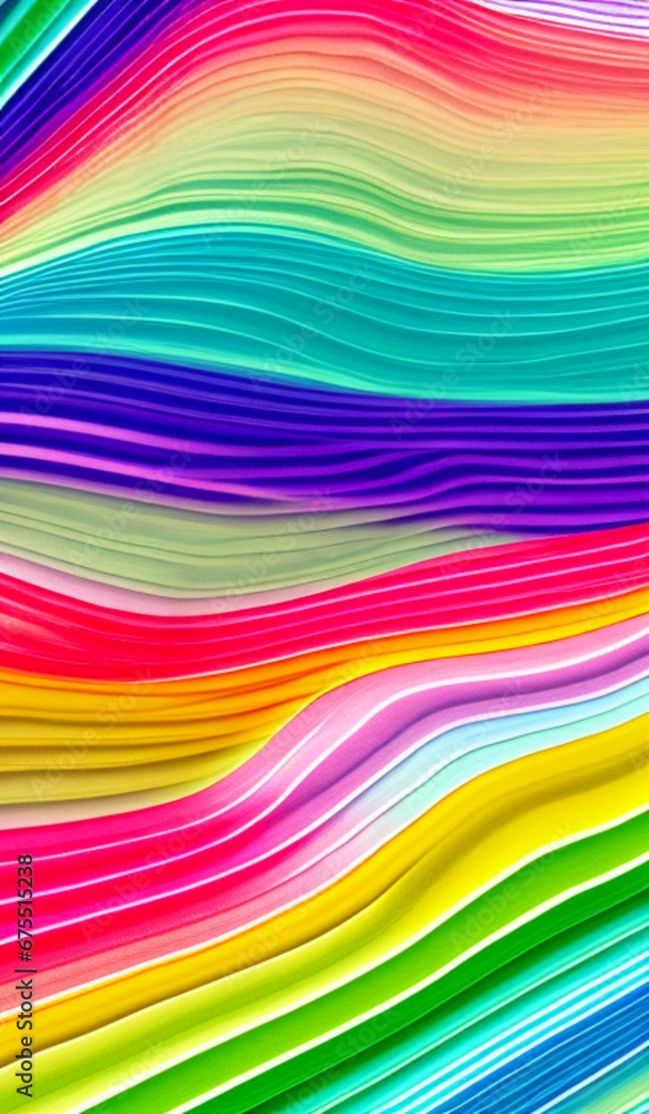 Motley pied stripes, waves, lines, curls and bumps. Abstract beautiful ...