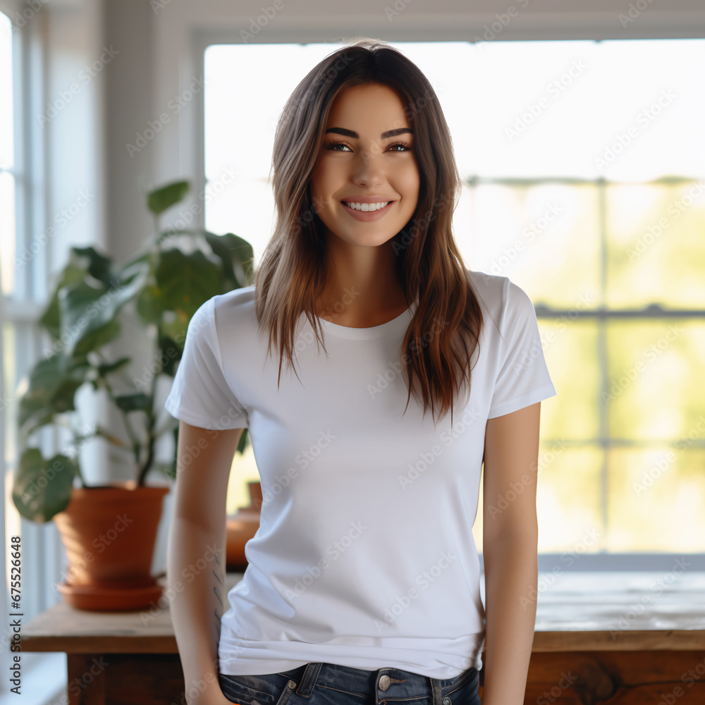 Lifestyle style photo of the back of a female Model, full - body photo ...