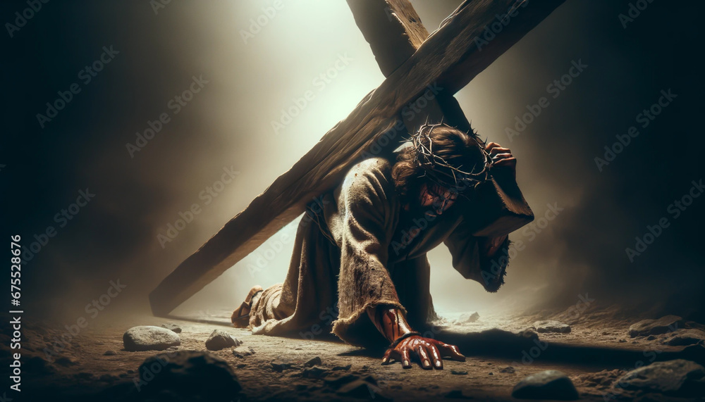 The Stations of the Cross: Jesus Christ's First Fall under the Weight ...