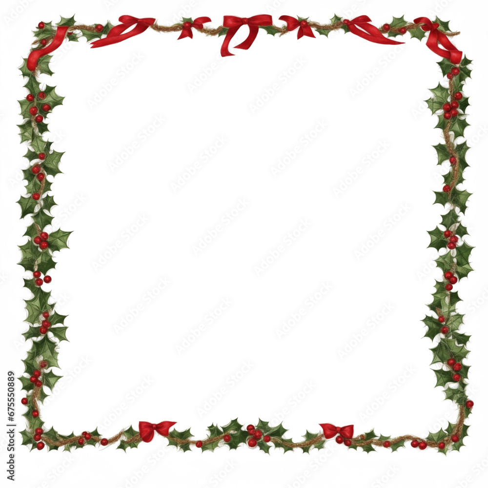 Christmas border frame PNG transparent background Stock Illustration ...