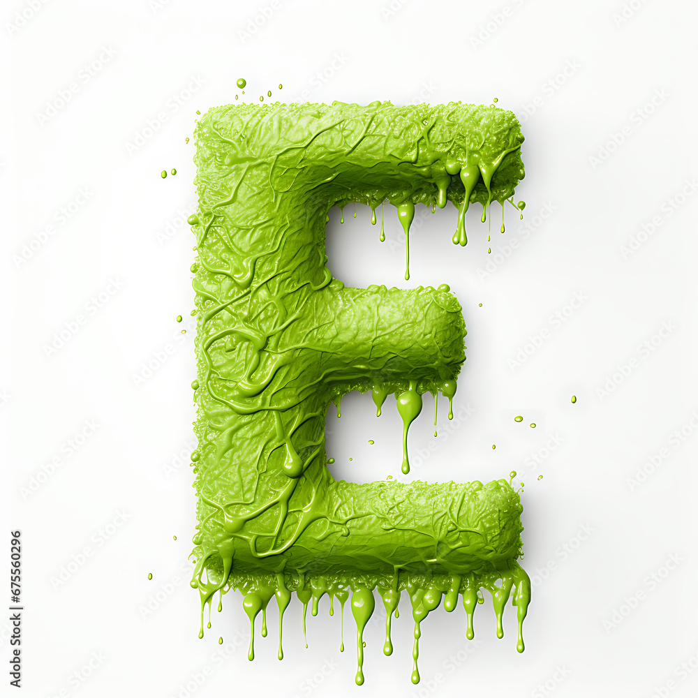 Slime alphabet A to Z, slime letters, green slime font, slimey ...