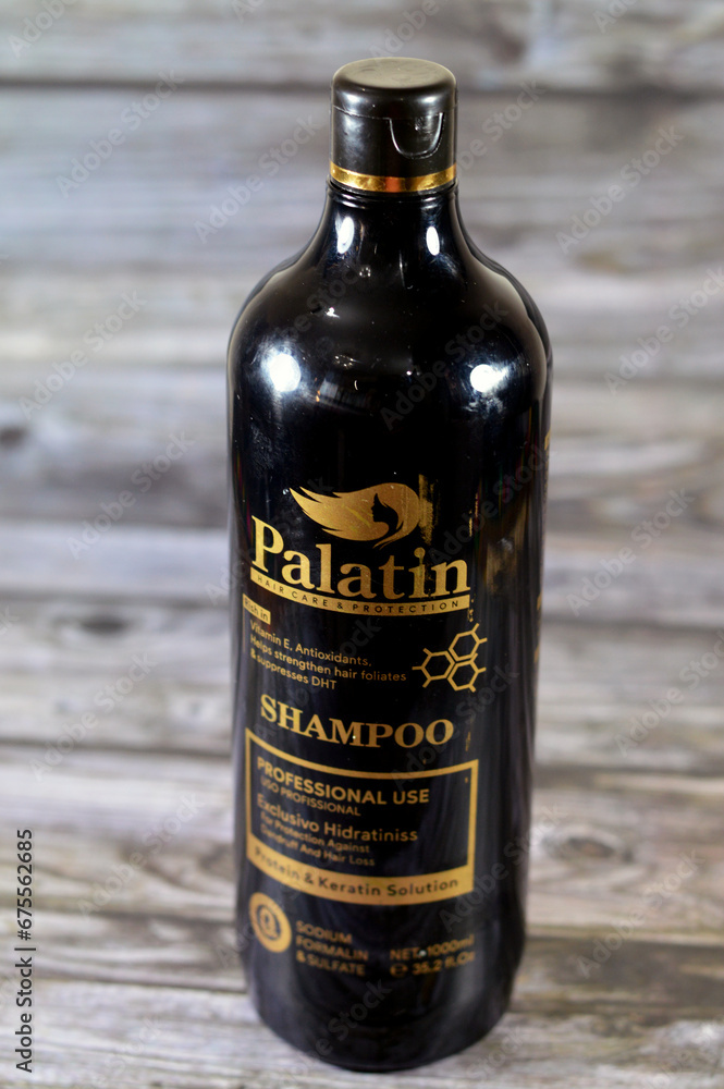 Cairo, Egypt, November 6 2023: Palatin Shampoo, rich in Vitamin E ...