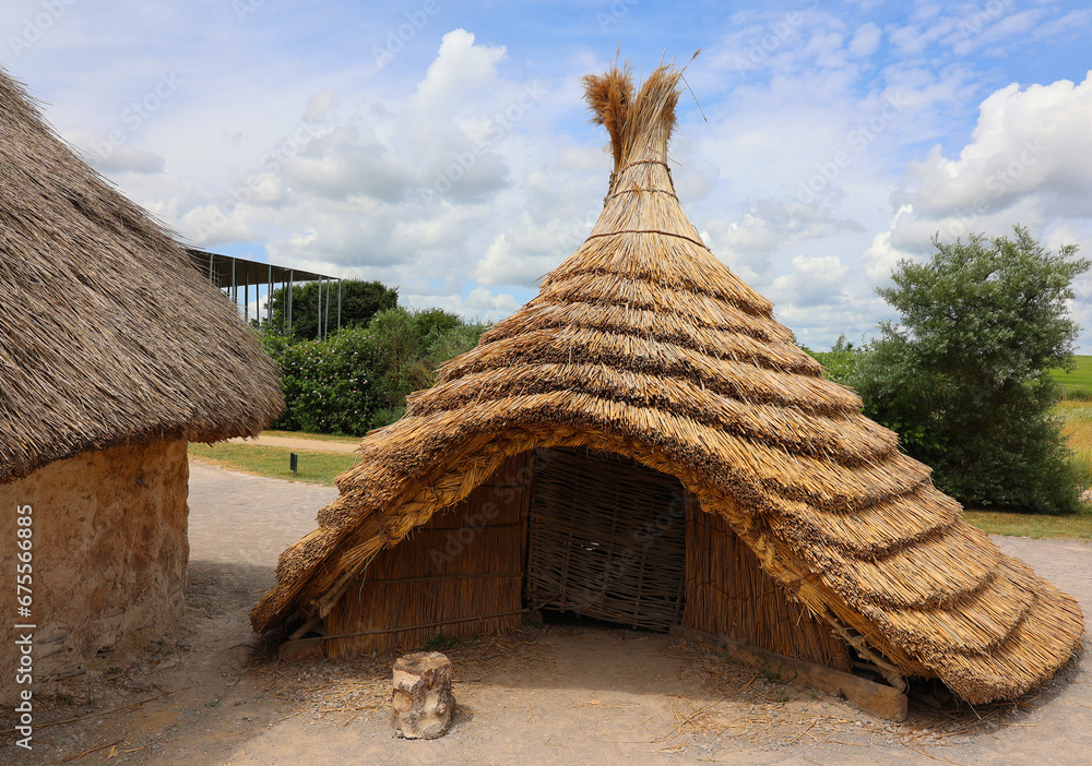 Neolithic houses. Stonehenge was built by the late Neolithic people ...