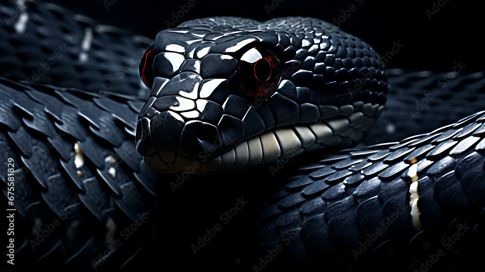 black snake close up photo, nature, wildlife Stock Photo | Adobe Stock
