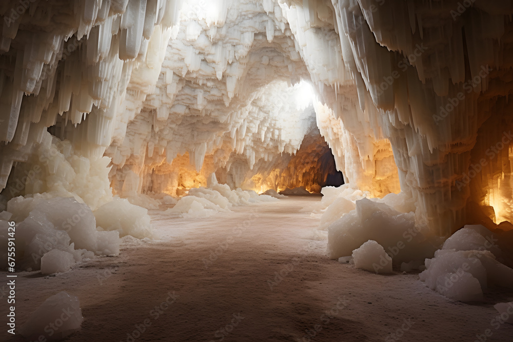 Salt stone cave, salt stone, salt stone mine, salty stone, underground ...