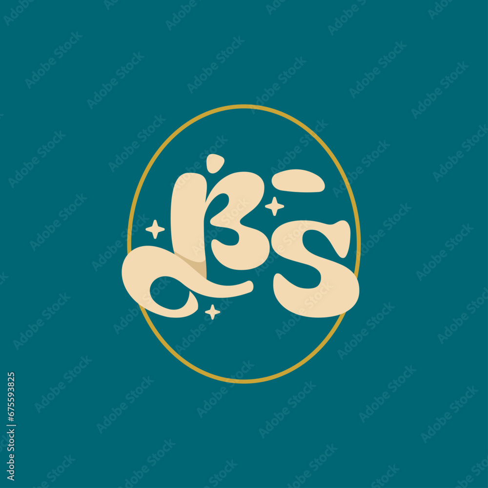 letter BS Elegant wedding alphabet. Typography luxury classic lettering ...