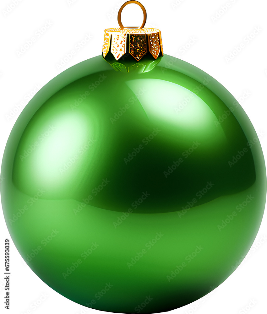 Christmas balls without a background with different designs. Christmas ...
