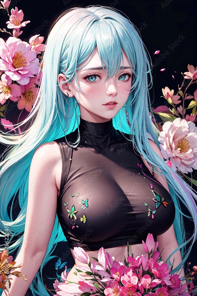 Sexy Anime Girl Girl Artistic Design Japanese Anime Girl Sexy Girl Artistic Design Ecchi