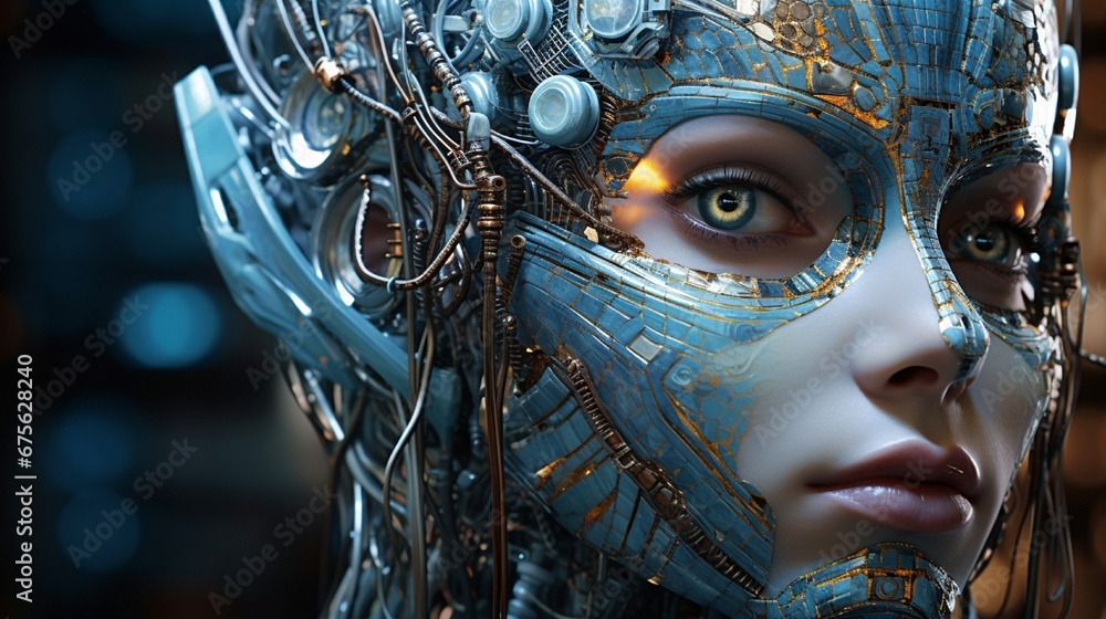 ai robotic face of women , AI, Robotic face, Women, Robotics ...