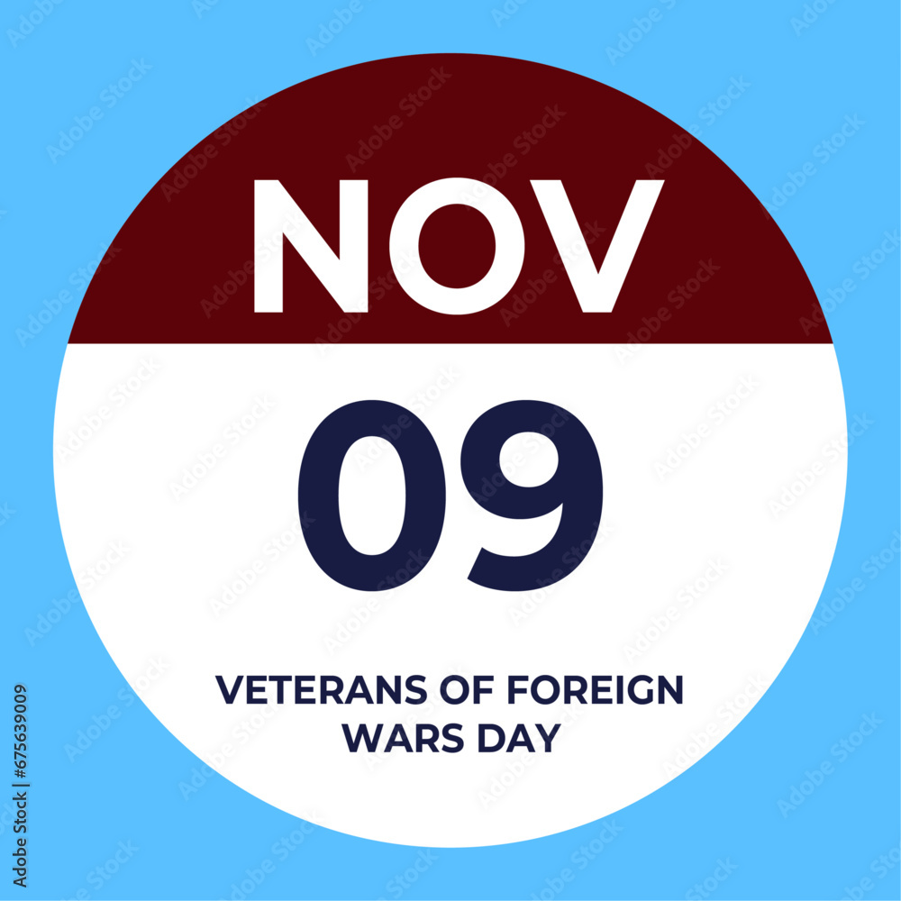 VFW DAY vector banner design with geometric shapes and vibrant colors ...
