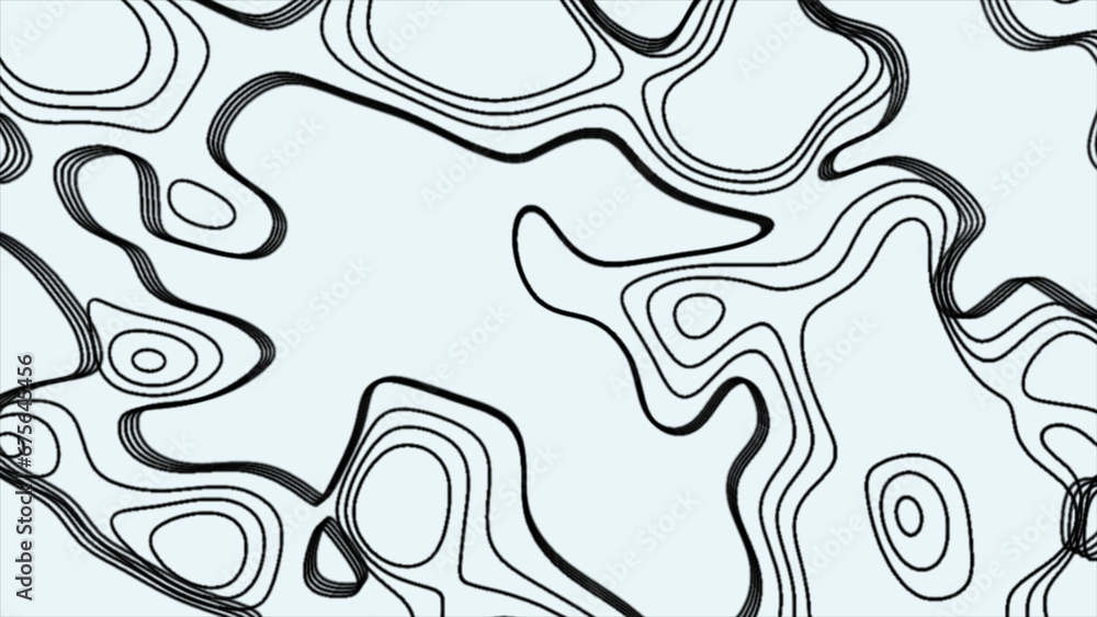 Abstract terrain map background. Abstract animated outline topographic ...