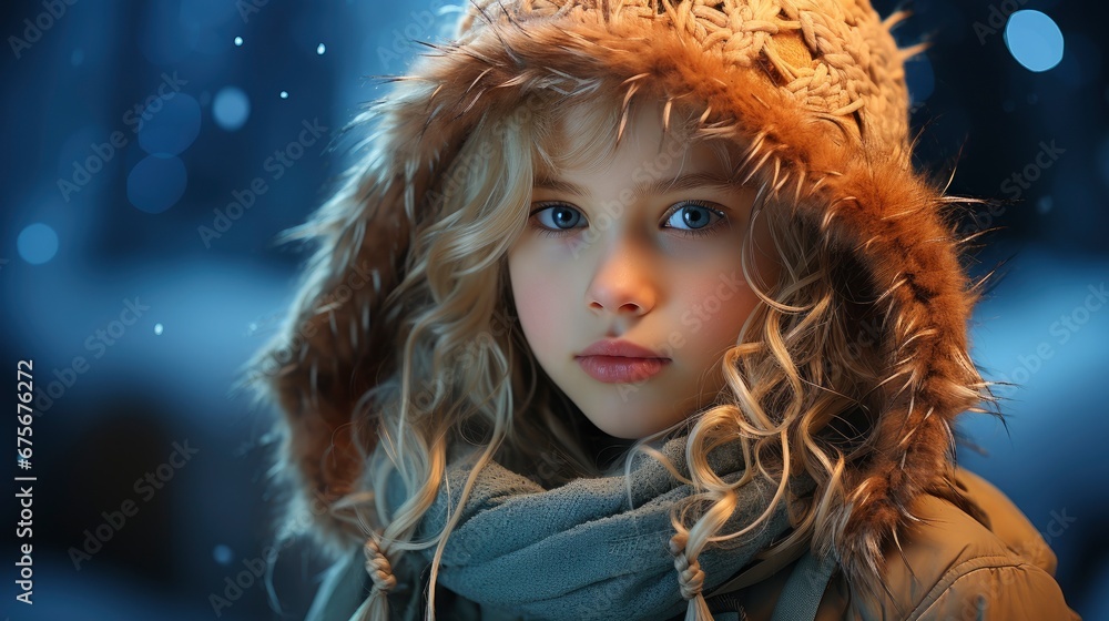 Winter Girl, Gradient Color Background, Background Images , Hd ...