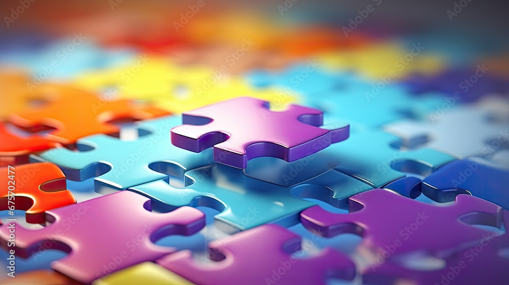 jigsaw puzzle pieces, Jigsaw puzzle connecting together. Team business ...