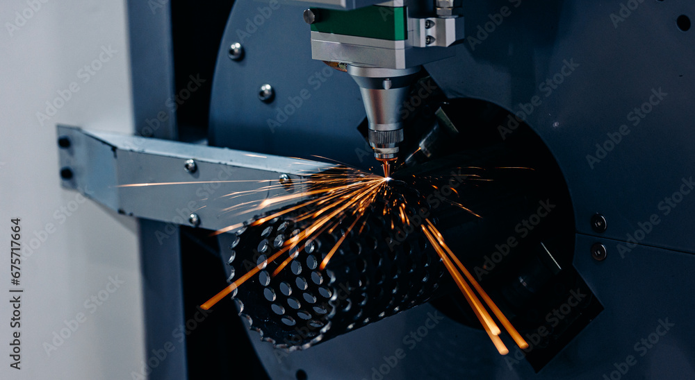 CNC industrial Automatic laser cutting machine for square metal profile ...