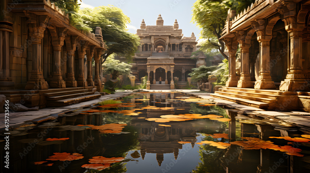 ancient indian palace.indian Fort, is a monument, India. Ai Stock Photo ...