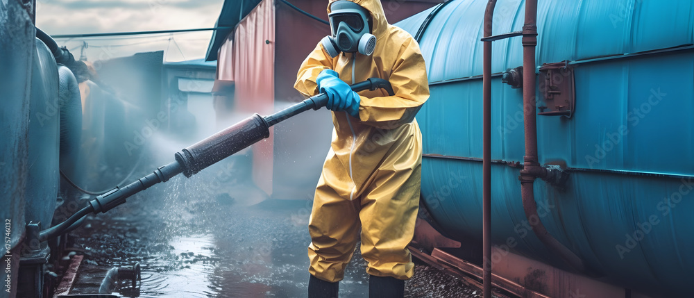 Safety First, Workers in Personal Protection Equipment, PPE, Hazardous ...