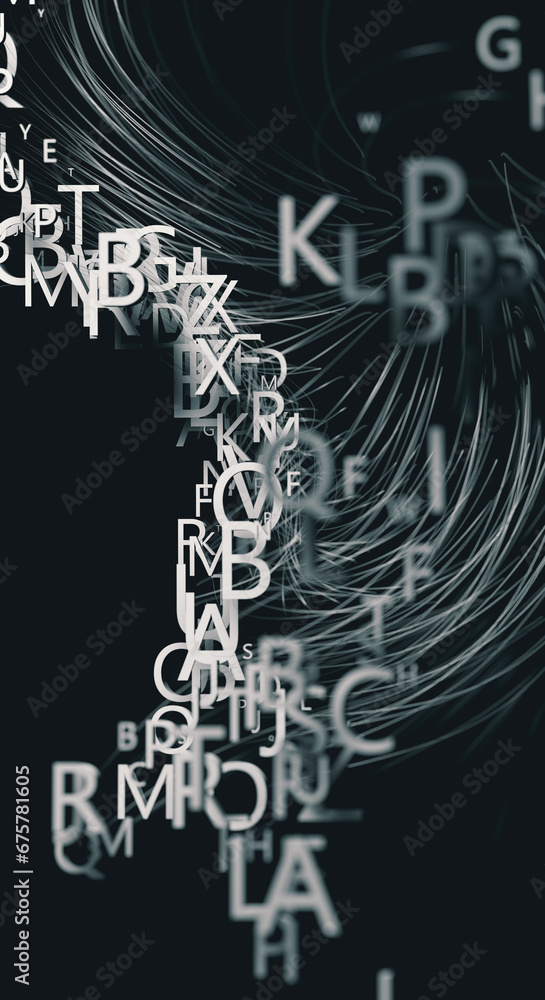 Fondo de letras y palabras sobre fondo blanco. Persuasion en la ...