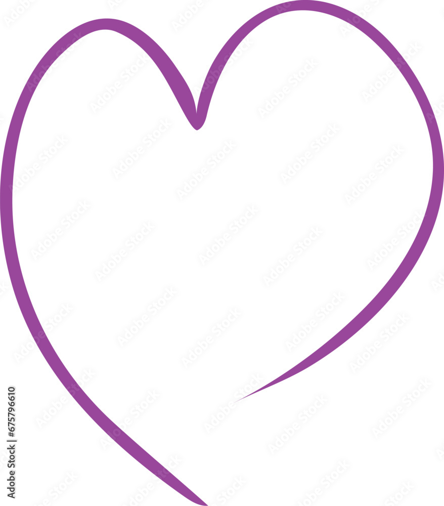 Vetor de Beautiful Custom Purple Heart design, logos cutfiles ...
