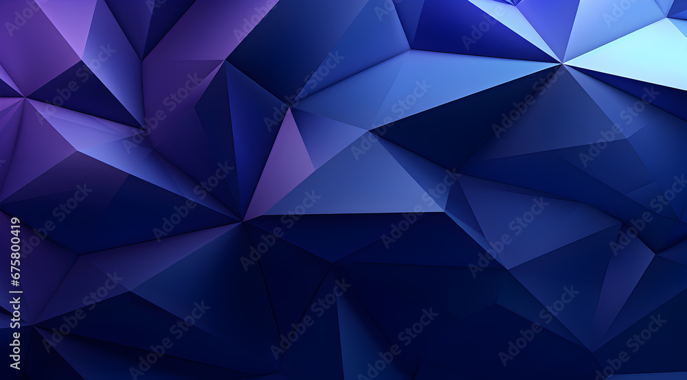 Sleek geometric triangles in varying shades of blue, creating a modern ...