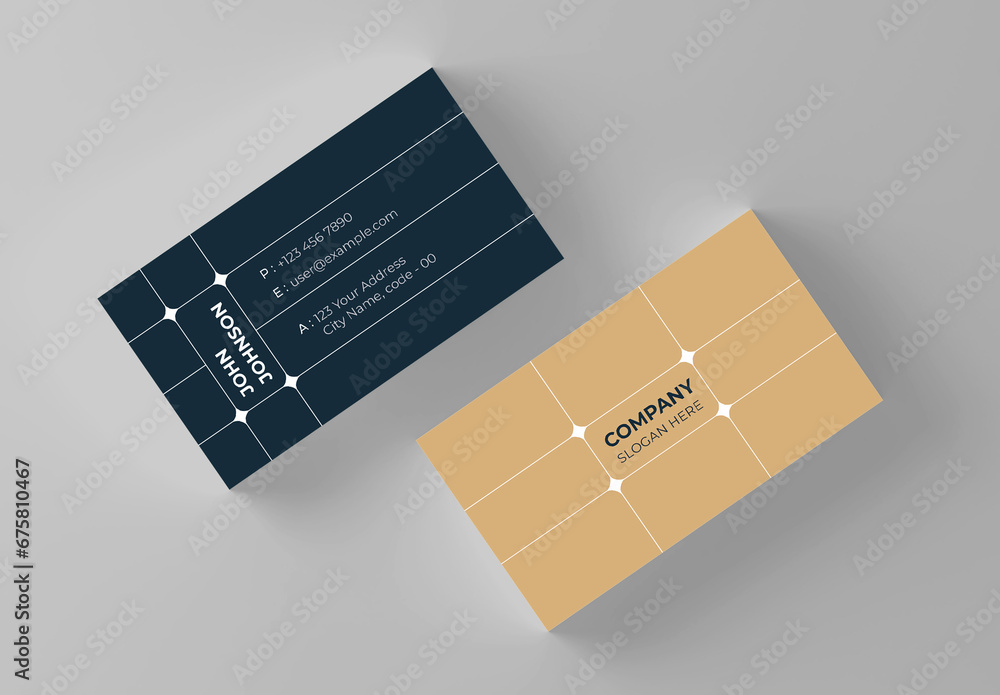 Minimalist Business Card Stock Template | Adobe Stock