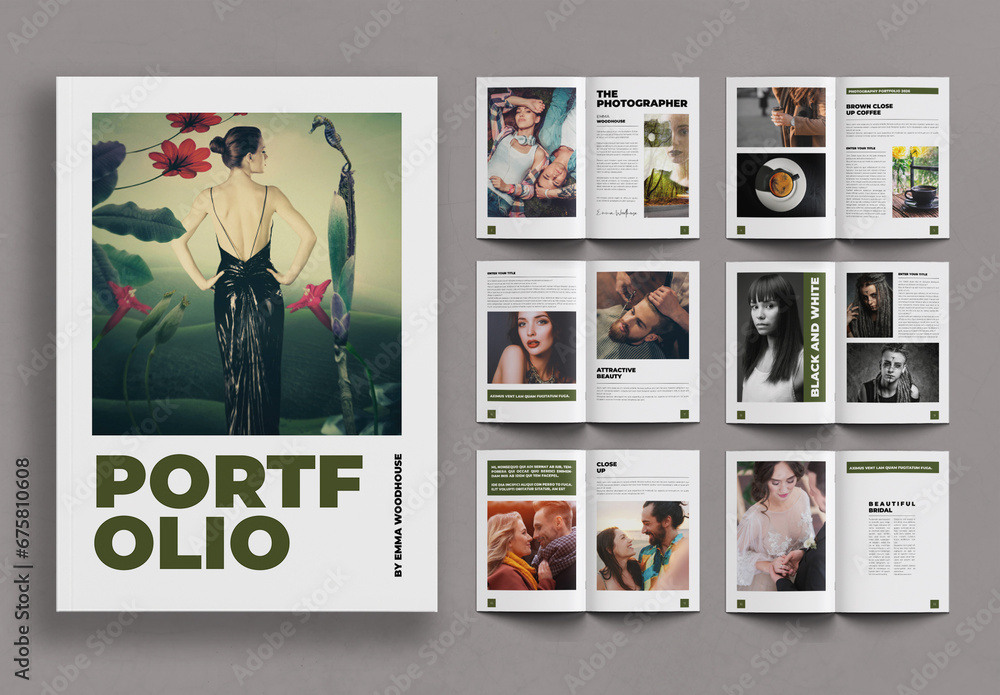 Photography Portfolio Layout Stock Template | Adobe Stock