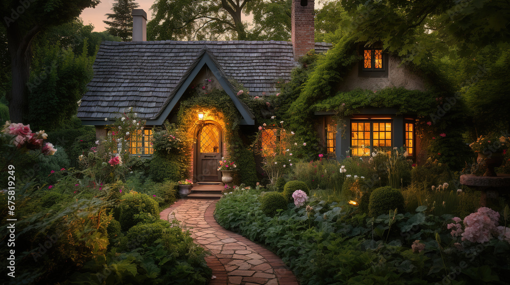 Enchanting Homestead in the Quaint Village with a Lush Garden Bursting ...