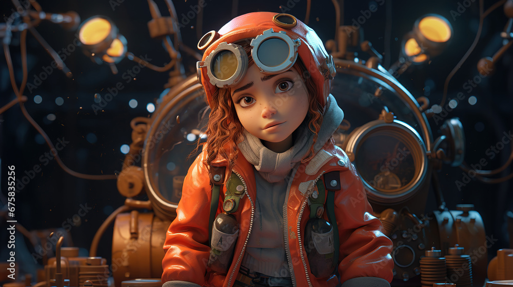 Vivid Visual Odyssey Featuring an Intriguing Teen Protagonist ...