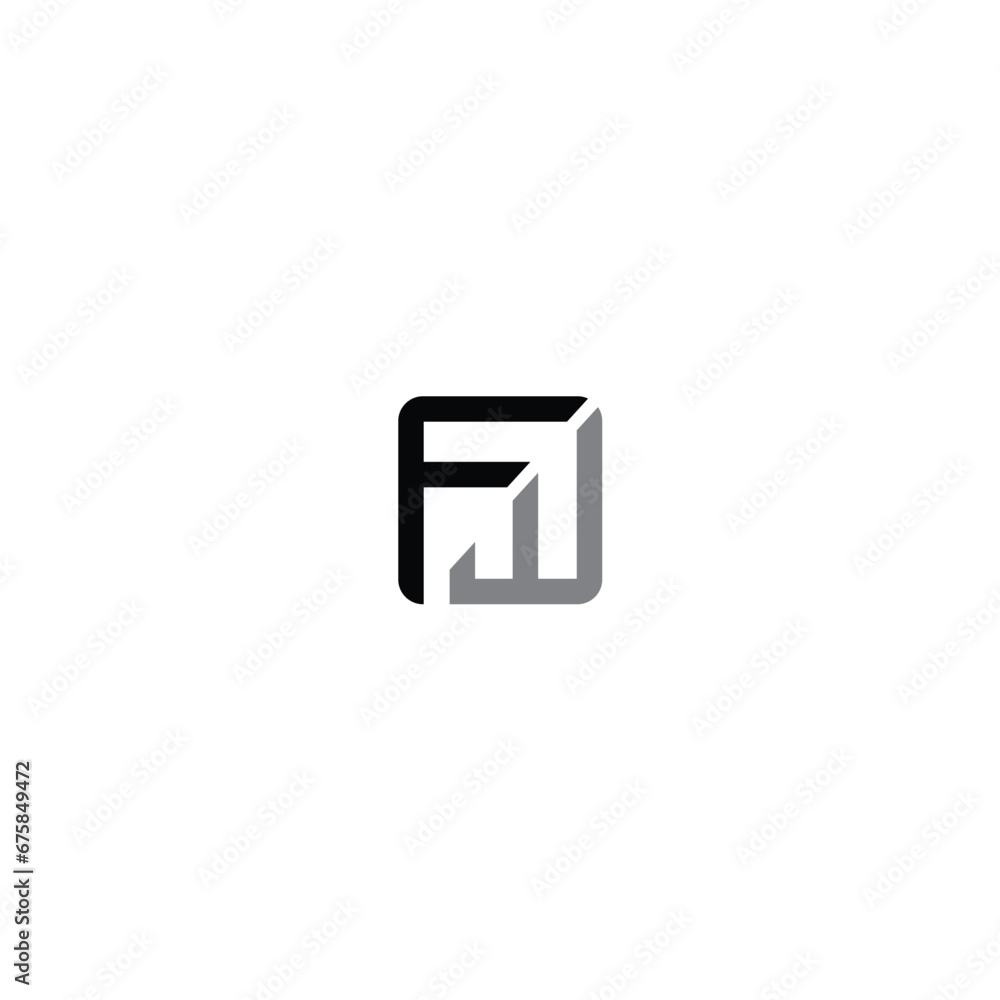 FW logo Alphabet letter icon logo FW. initial letter fw logo design WF ...