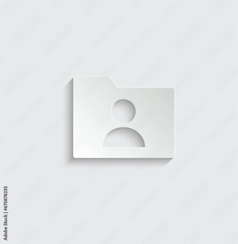 folder icon vector personal folder icon user documents Stock Vector ...
