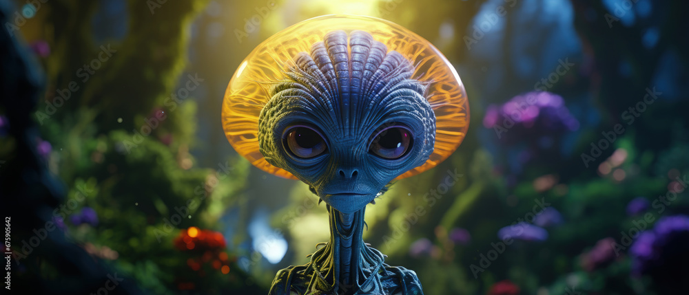 Extraterrestrial Encounter: A Vibrant and Stunning Alien Vision ...