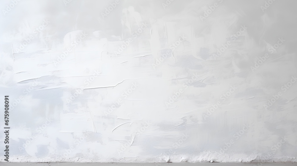 Concrete block wall painted in a coat of white paint, providing ample ...