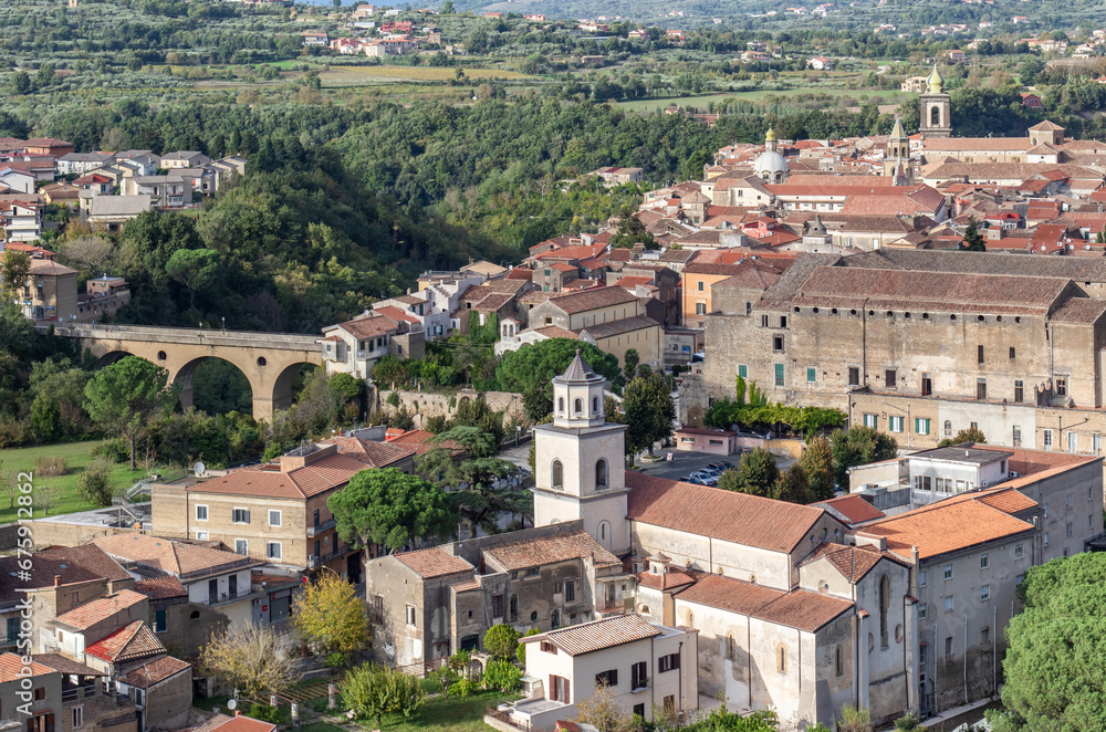 Sant'Agata de Goti, Italy - overlooking a dramatic cliff, Sant'Agata de ...